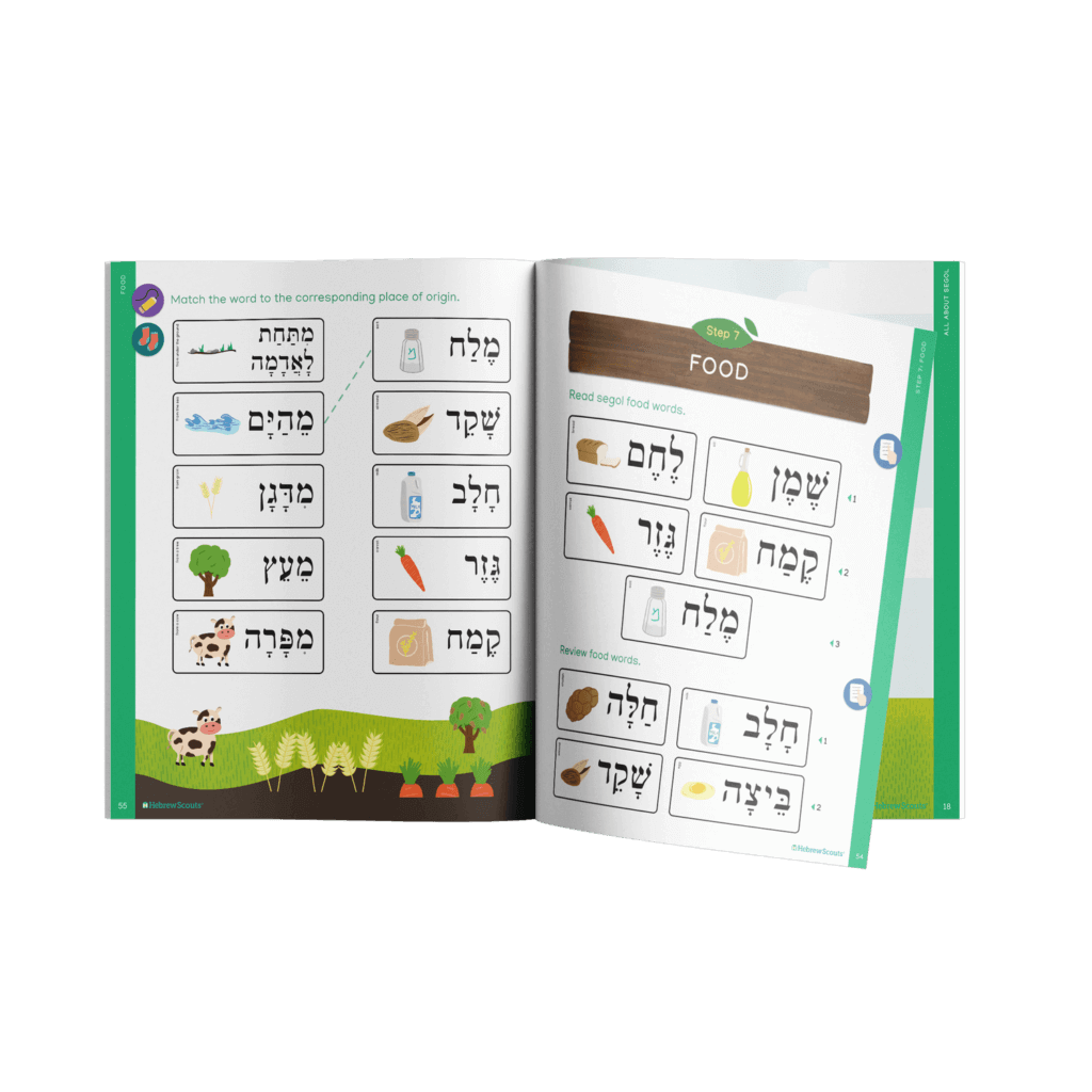 Nikud Quest - Unit 4 Segol: Student Guidebook | Hebrew Scouts