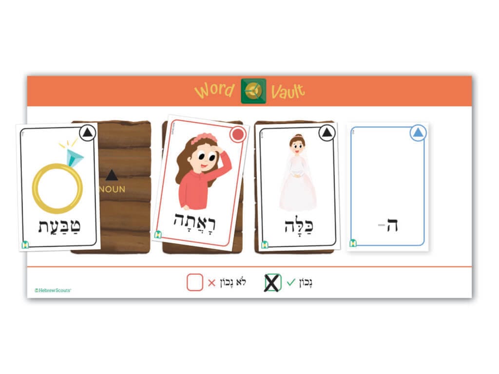 Word Vault Mats for Hebrew Phrase and Sentence Composition | Hebrew Scouts